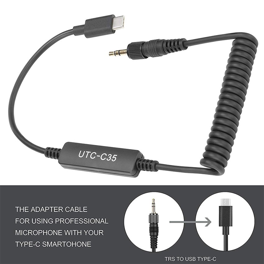 TRS TO Type-C Microphone Cable audio adapter